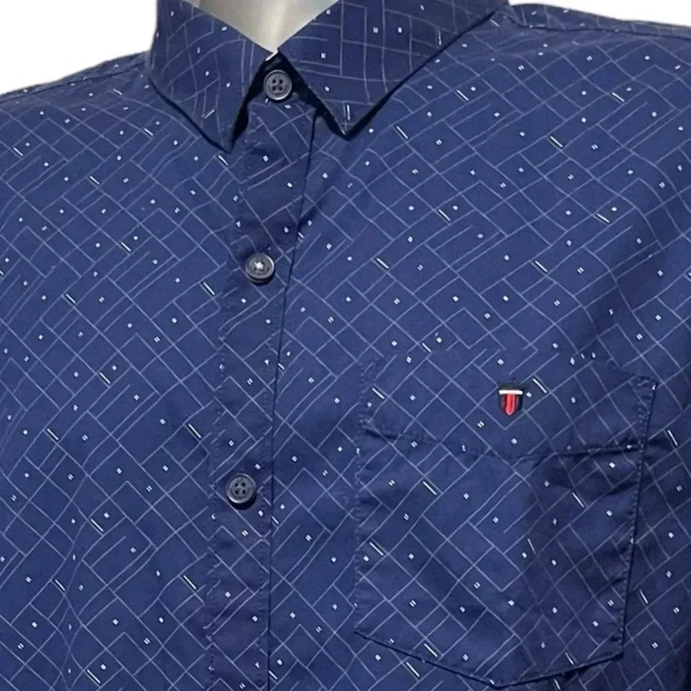 Louis Philippe | Shirts | Louis Philippe Contrasting Cuff Mens Slim Fit ...